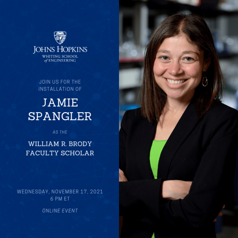 Installation of Jamie Spangler as the William R. Brody Faculty Scholar ...